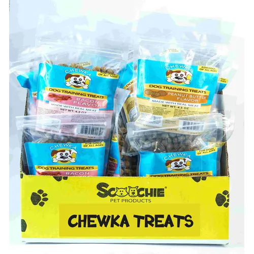 Scoochie Pet 89 Chewka Dog Training Treats - Bacon Flavor & Peanut ...