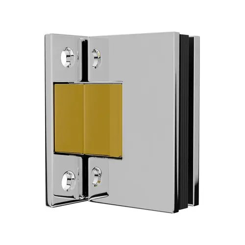 Brixwell HGTWFPCB Shower Door Wall Mount Hinge With Full Back Plate 3/8 ...