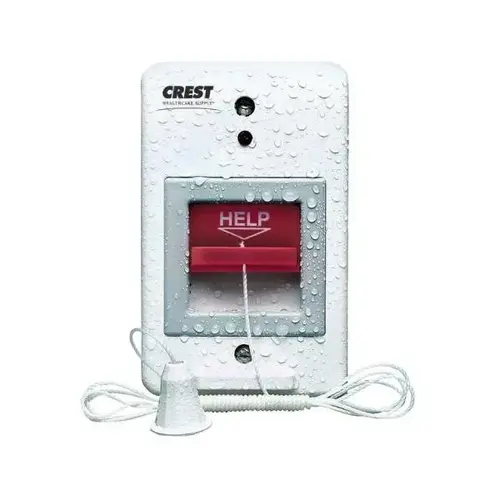 Crest Healthcare E-104-1WPC Nurse Call Pull Cord Station, Dual Status ...