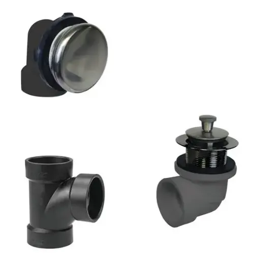 Westbrass 172016 Illusionary Overflow Sch 40 Abs Plumbers Pack With ...
