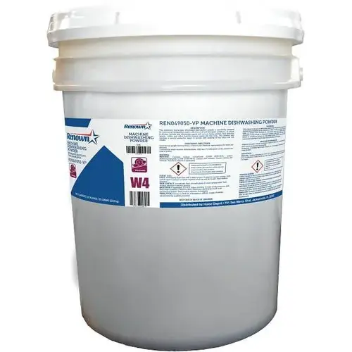 Renown RENO49050-VP 50 Lb. Machine Detergent Dishwashing Hand Powder ...