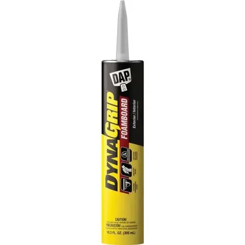 DAP 27519 Dynagrip 10.3 Oz Foamboard Construction Adhesive - pack of 12 ...