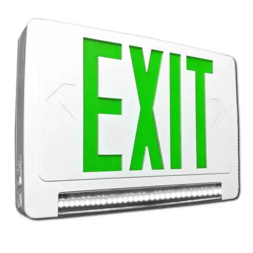 Halco 97130 Lightbar Exit/Emergency Cmbo Green Legend White Housing ...