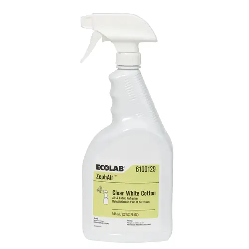ECOLAB 6100129 ZephAir Deodorizer Clean White Cotton 32 FLOZ - pack of ...