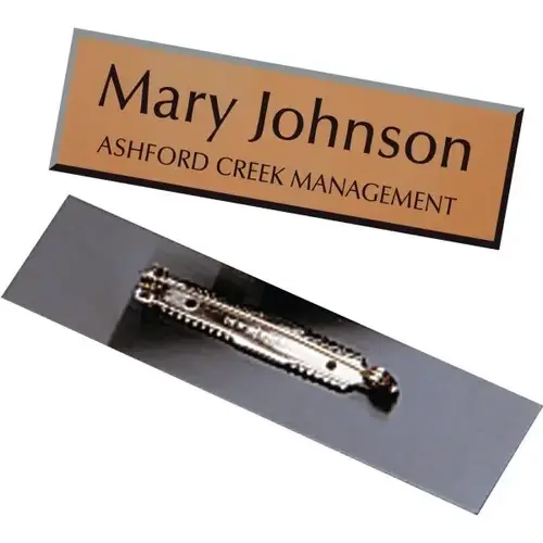 Hd Supply 293447 Name Tag Brown With Pin 3 X 3/4" Buy Now