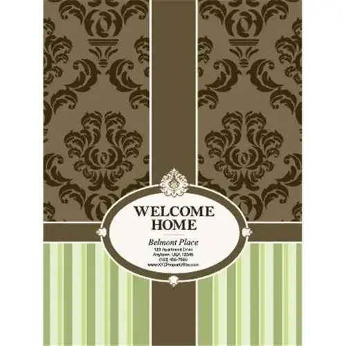 Hd Supply 271882 Personalized Welcome Folders, Sumatra Design - pack of ...