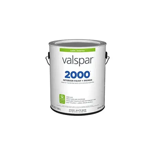 Valspar 8110928004-45B Valspar 2000 Interior Paint Satin White Base ...