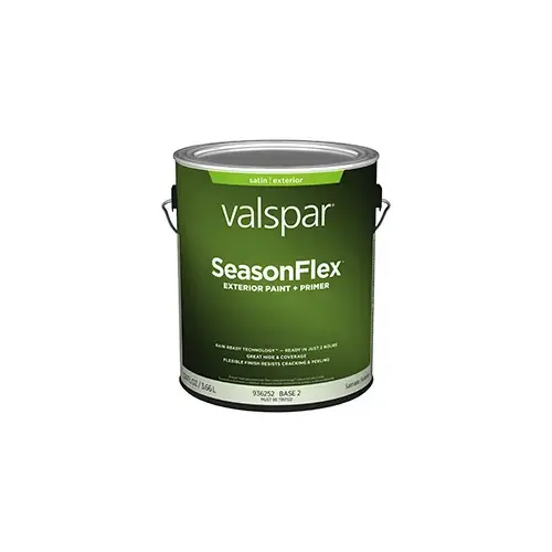 Valspar 811542HGSW9033 Valspar Seasonflex Exterior Paint Satin Tint ...