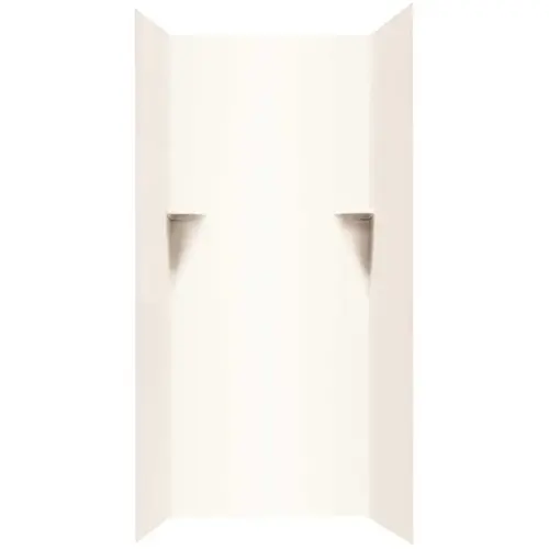 Swan SK-363672-010 36 in. x 36 in. x 72 in. Easy Up Adhesive Alcove ...