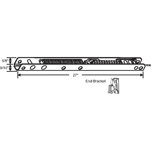 Brixwell 62A-26-2 27in Ribbed Channel Balance 62-502 Attached Buy Now