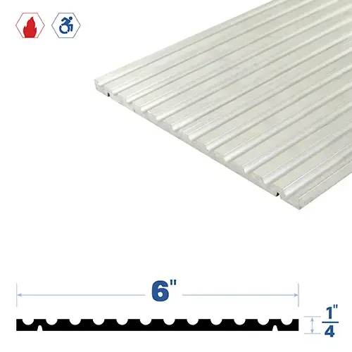 Brixwell 3676MA-EPX-24 24" Adjustable Threshold (6" by 1/4") Mill ...