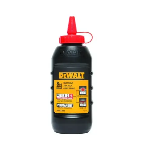 DEWALT DWHT47069L 8 Oz. Red Permanent Chalk Line Chalk Buy Now